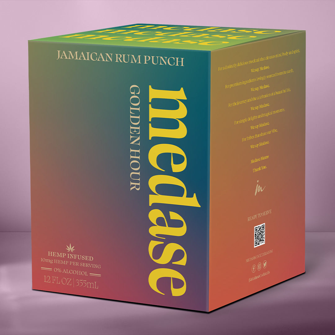 GOLDEN HOUR JAMAICAN RUM PUNCH (4 pack) + HEMP INFUSED – Medase